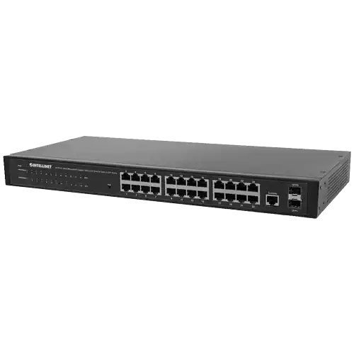 Intellinet Switch 24-Port Neupravljiv Gigabit Ethernet, 2xSFP Port