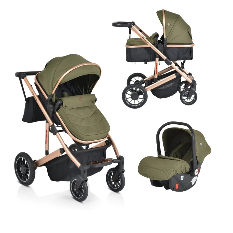 Cangaroo kolica za bebe Thira Green 2u1, 0m+