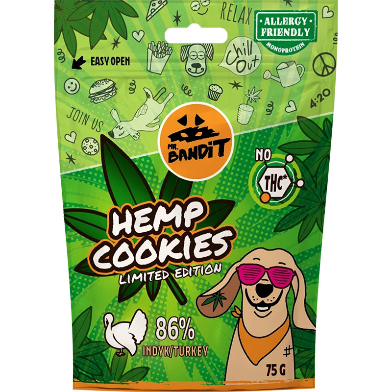 Mr.Bandit Dog Hemp Cookies Ćuretina 75g