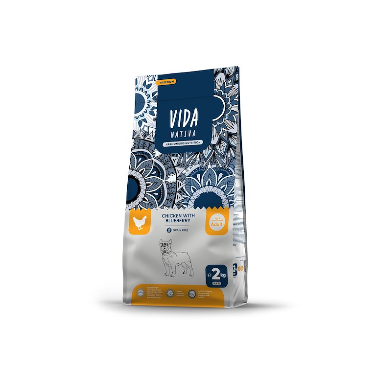 Vida Nativa Dog Adult S/M Chicken Blueberry 2kg