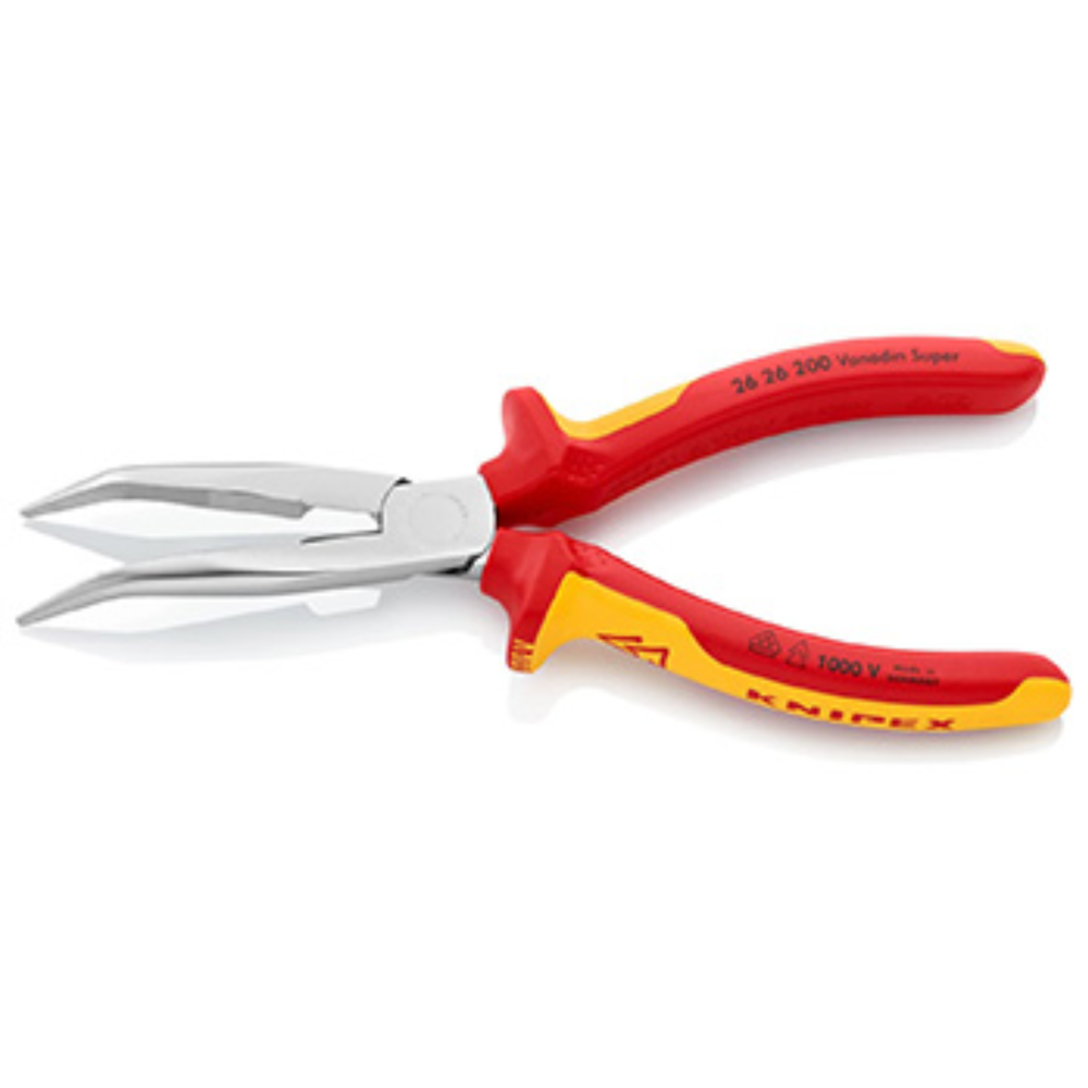 Knipex – Klešta špic kriva 1000V VDE 200mm u blister pakovanju – 26 26 200 SB