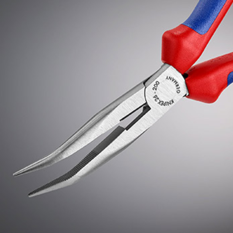 Knipex – Klešta špic kriva 200mm sa mogućnošću kačenja – 26 22 200 T