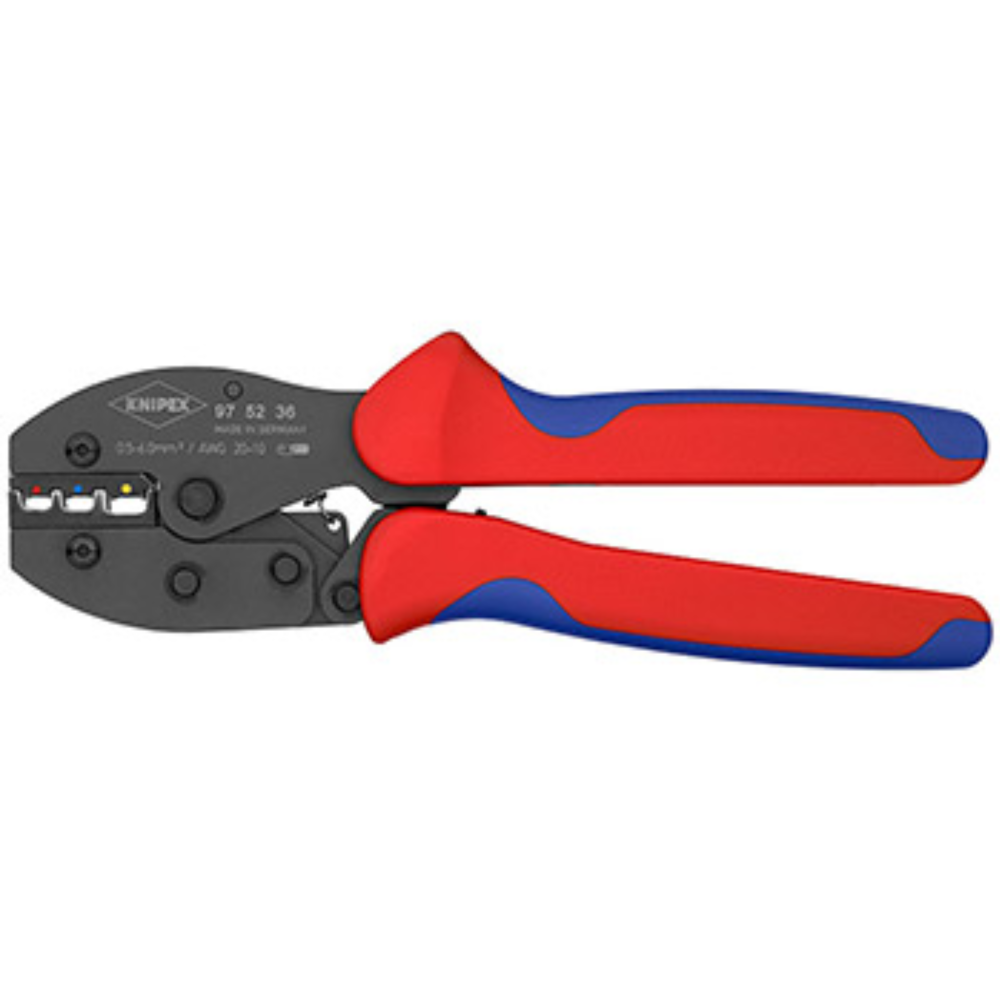 Knipex – Komplet za krimpovanje: krimp klešta PreciForce + klešta za skidanje izolacije sa izolovanim papučicama – 97 90 22