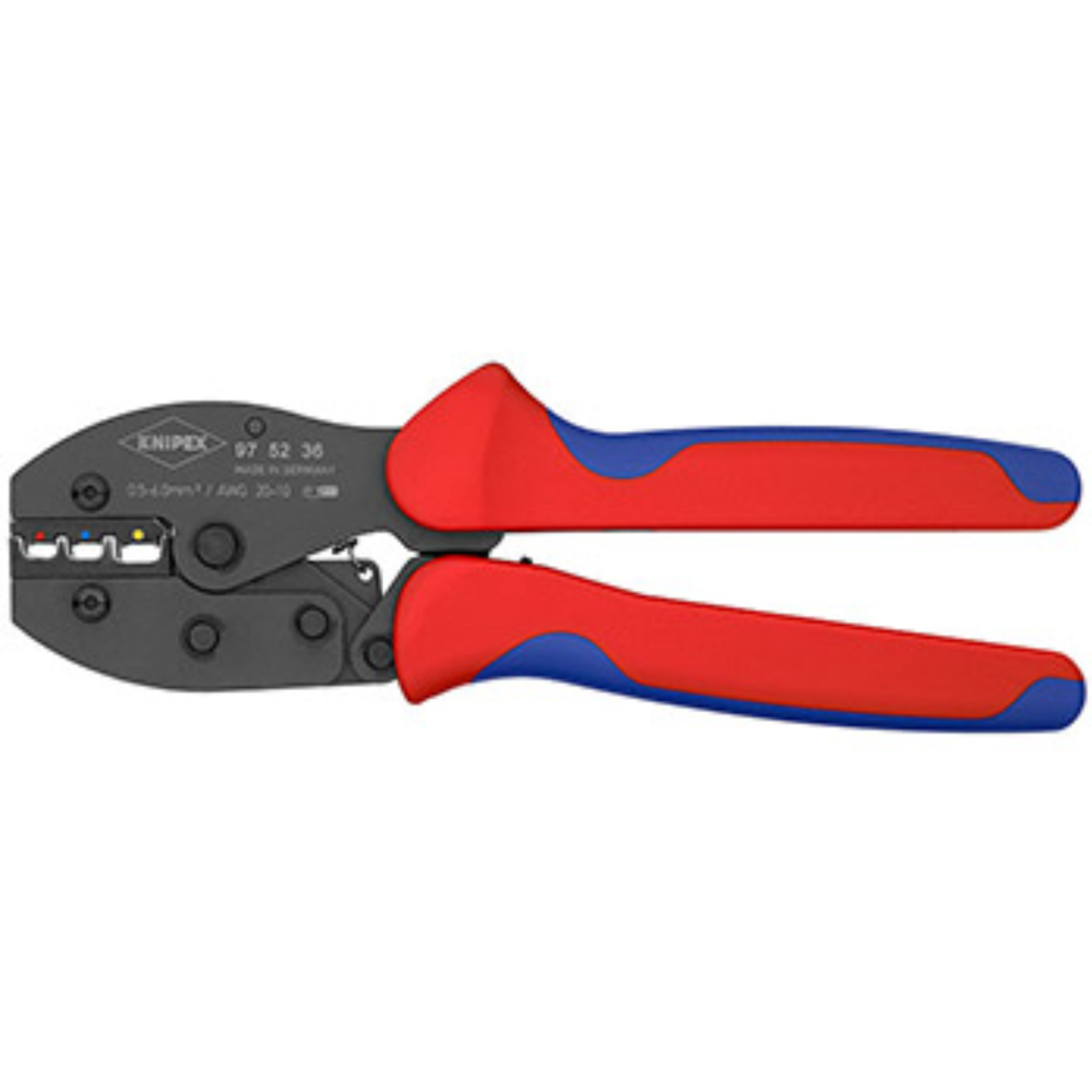 Knipex – Komplet za krimpovanje: krimp klešta PreciForce sa izolovanim papučicama – 97 90 21