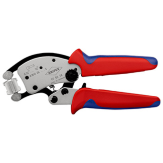 Knipex – Komplet za krimpovanje: krimp klešta Twistor16® sa izolovanim hilznama – 97 90 13