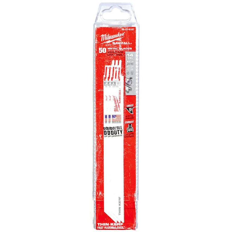 Milwaukee Listovi sabljaste testere za metal 230 mm, 14 TPI, 50 kom, 48016187