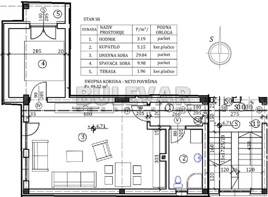 Stan u novogradnji, 49m2, preko puta hotela Tami Residence