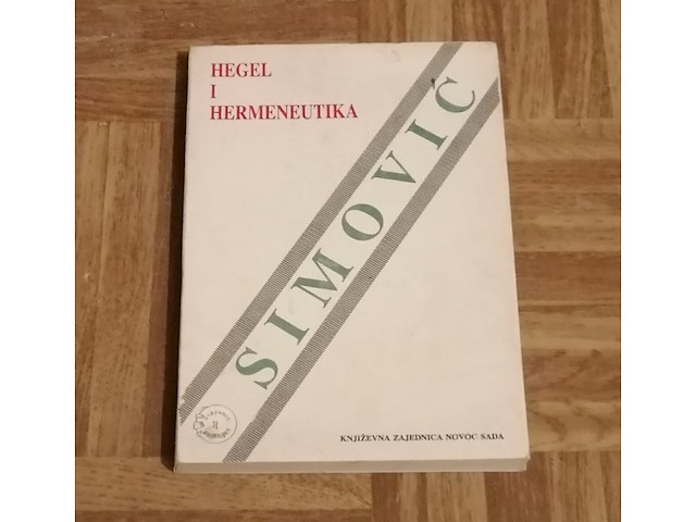 Hegel i hermeneutika-Slobodn Simović