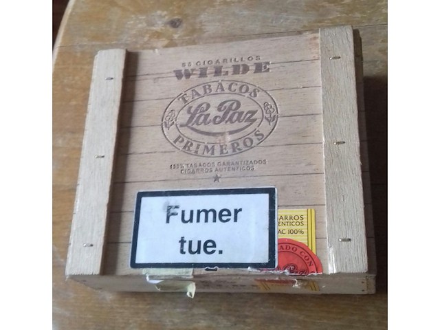 Drvena kutija za cigarete WILDE LA PAZ HOLLAND manja
