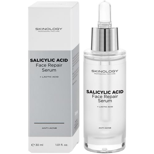 Skinology serum za lice SALICILNA KISELINA + mlečna kiselina 30ml