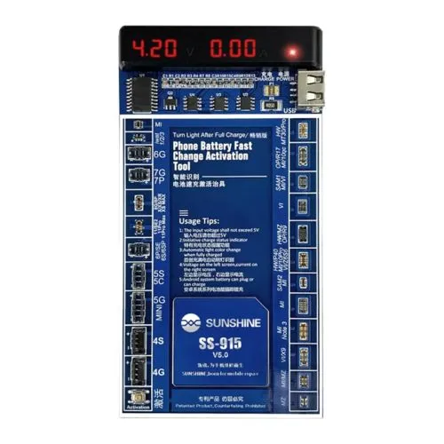 Tester baterija I aktivator SUNSHINE SS-915 za iPhone/Samsung (MS)