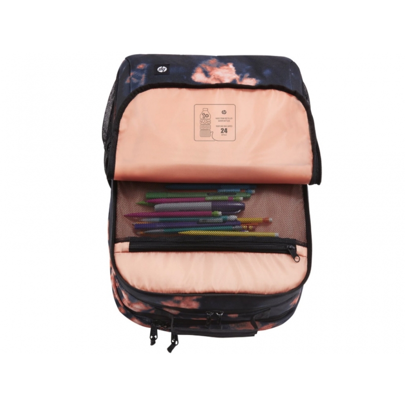 Ranac HP 16" Campus XL/7J593AA/Tie dye/crno oranž