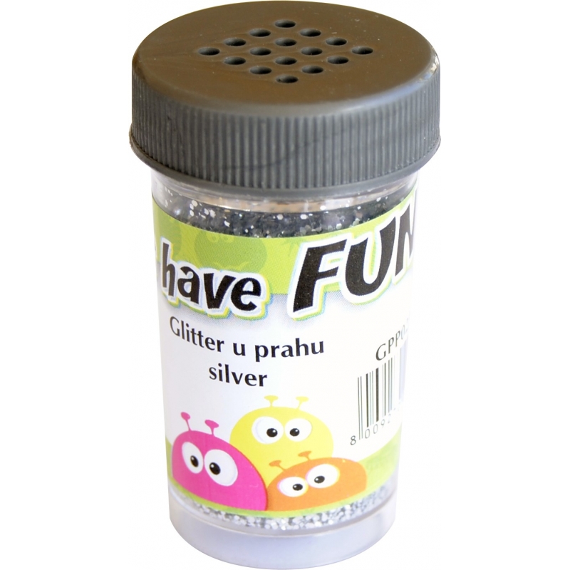 Glitter u prahu 1/1 Fun Range srebrna