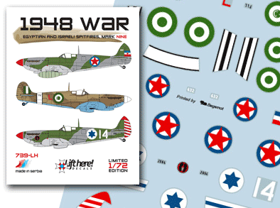 LIFT HERE! „1948 War“ Egyptain and Israeli Spitfires, Mk V