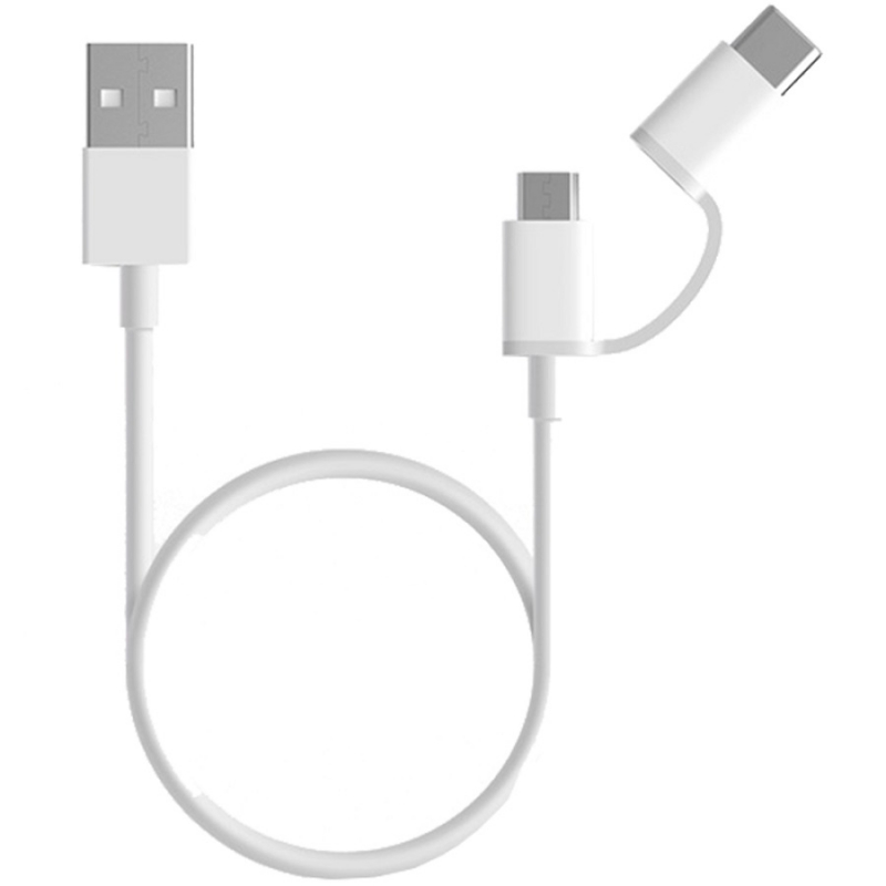 Kabl Xiaomi Mi 2-in-1 USB Cable Micro USB to Type C (30cm)