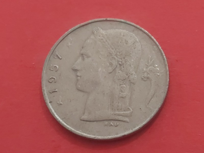 Belgija - 1 franc 1957 god