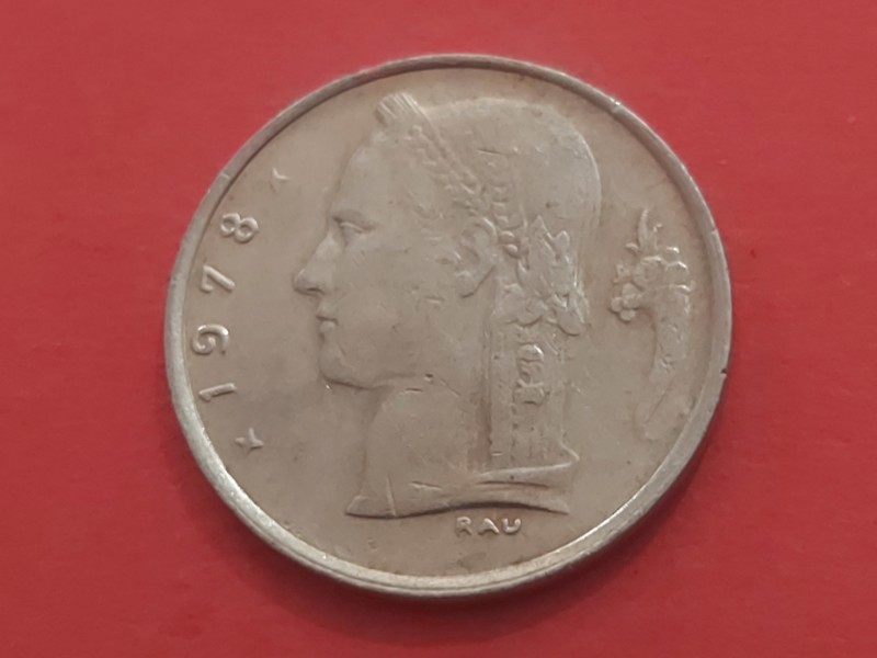 Belgija - 1 franc 1978 god