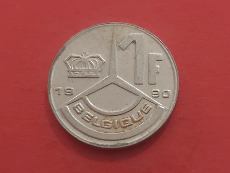 Belgija - 1 franc 1990 god