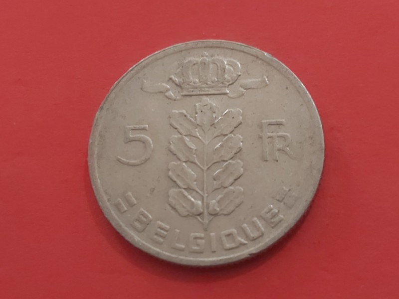 Belgija - 5 francs 1969 god