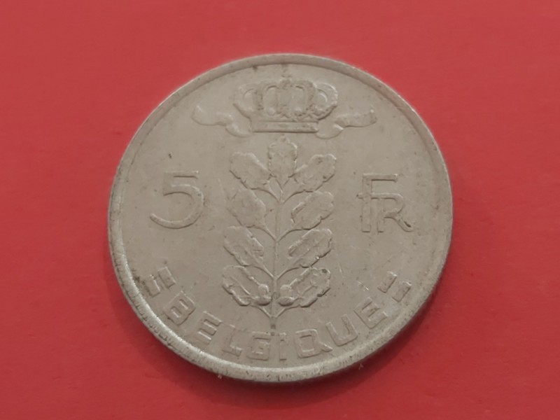 Belgija - 5 francs 1972 god