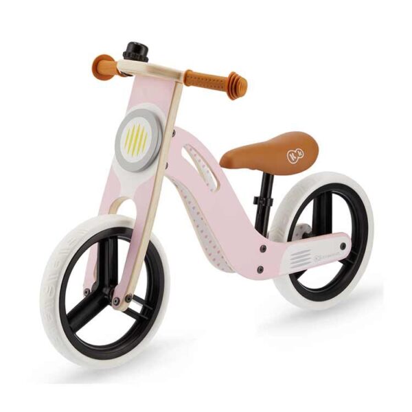 Kinderkraft drveni balans bicikl-guralica Uniq – pink, KKRUNIQPNK0000