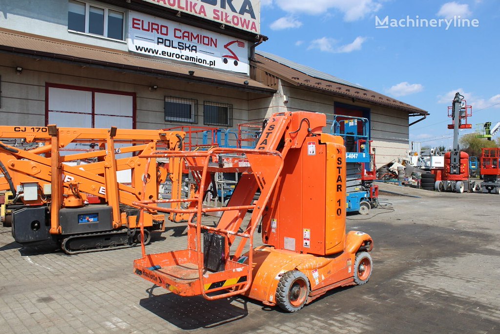 Haulotte Star 10 m / electric vertical mast boom lift / jlg genie jarbolna penjajuća platforma