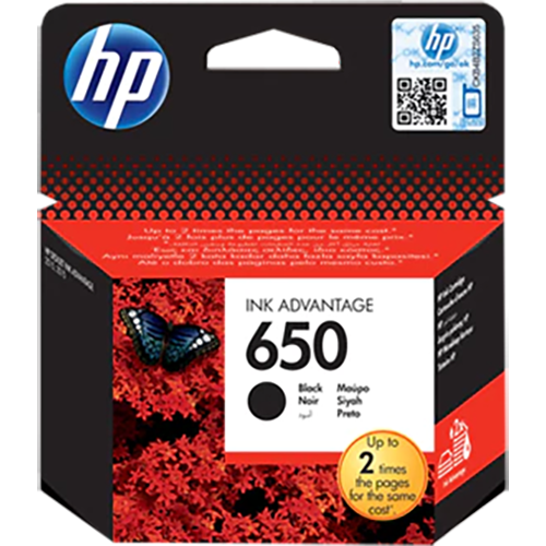 HP HP 650 Black Ink Cartridge | CZ101AE
