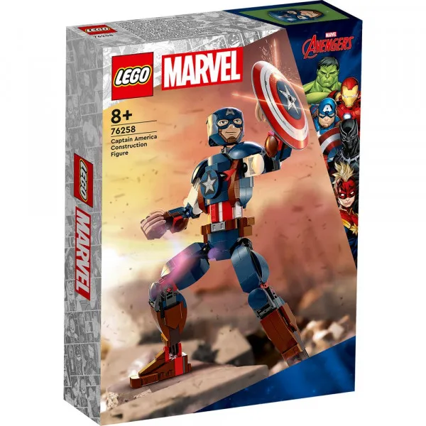 LEGO SUPER HEROES MARVEL CAPTAIN AMERICA CONSTRUCTION FIGURE