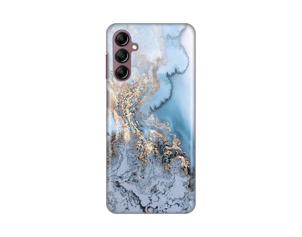 Silikonska futrola PRINT - Samsung A146B Galaxy A14 4/5G Blue Gold Marble