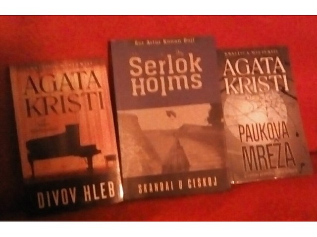 Agata Kristi ,Šerlok Holms 3 knjige