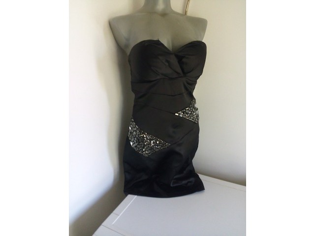 Nova Choco crna haljina sa kristalima M