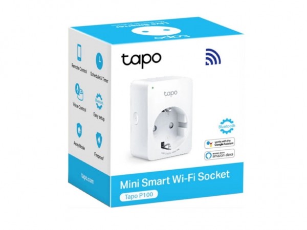 Pametna utičnica TP-LINK TAPO P100(1-PACK) Wi-Fi/2,4Ghz/Max Load 10 A/bela (TAPO P100(1-PACK))