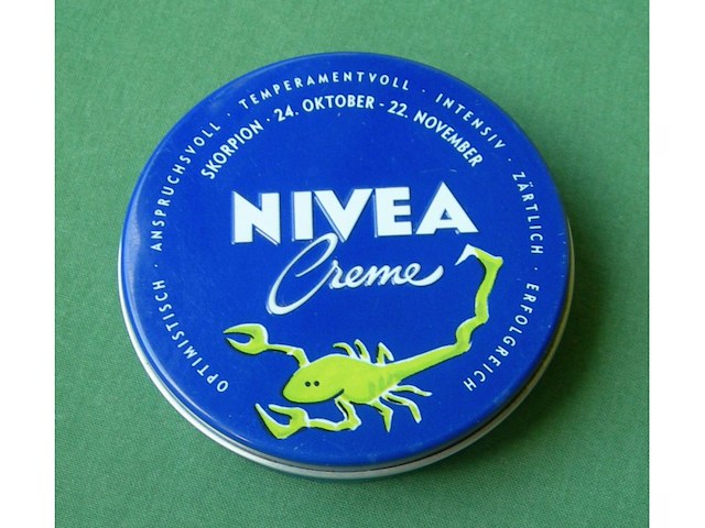 NIVEA zodijak -škorpija, kutija od kreme