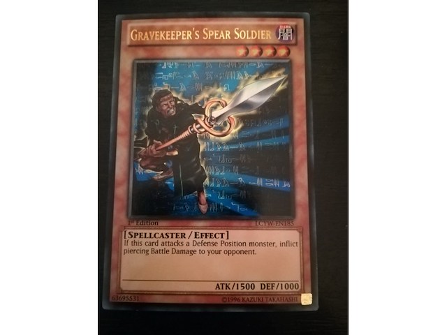 Yu-GI-OH!- Gravekeeper`s Spear Soldier (Ultra rare)