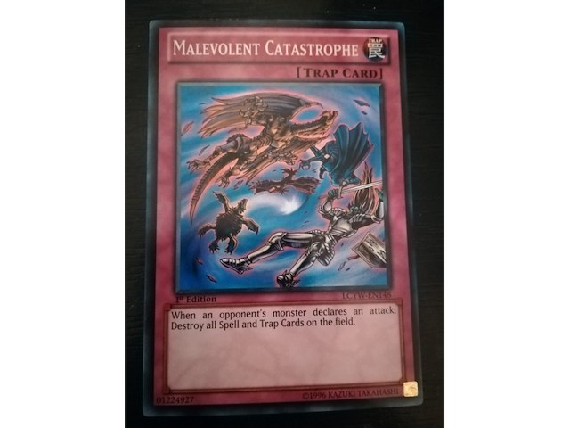 Yu-GI-OH!-  Malevolent Catastrophe (Super rare)