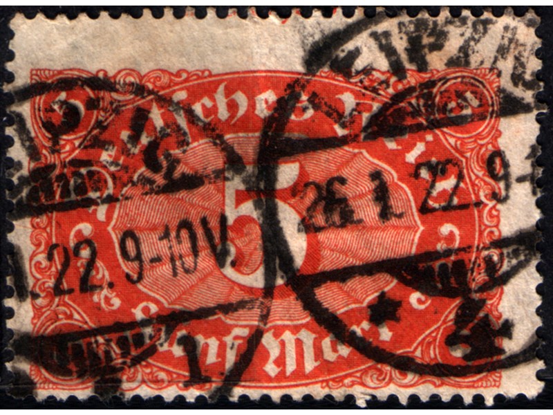 kt573c, maj1921 DeutschesReich Mi174(-F-)G1/19