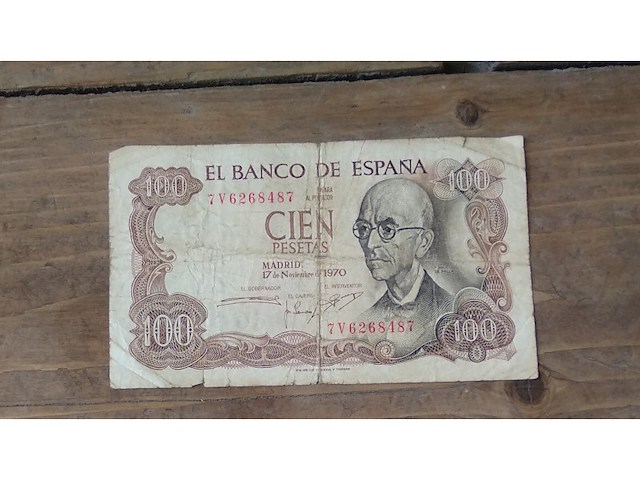 SPANIJA 100 P 1970