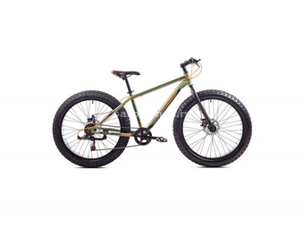 Bicikl Capriolo MTB Fatboy 26" 7HT zeleno-narandžasta 19" (919201-19)