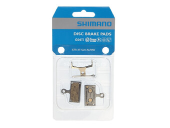 PLOČICE ZA DISK SHIMANO METAL PAD W/O FIN G04TI PAD SPRING W/SPLIT PIN 1 PAIR INDPACK IBPG04TIMXA...