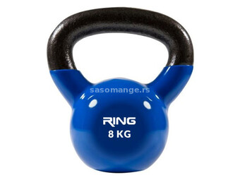 RING Kettlebell 8kg metal vinyl RX DB2174-8 blue