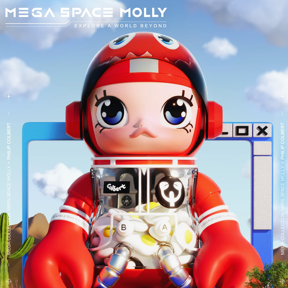 Mega Collection 1000% Space Molly × Philip Colbert Figurine