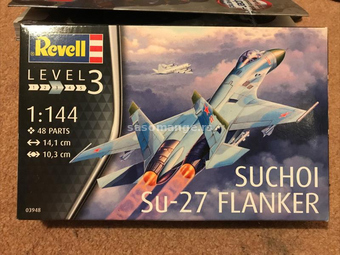 1:144 Suchoi Su-27 Flanker 14x10 cm