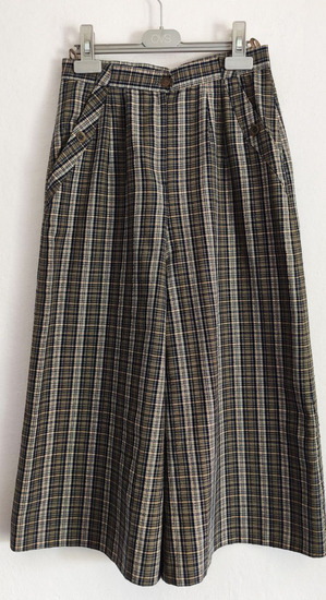 Vintage karo suknja-pantalone vel. XS/S