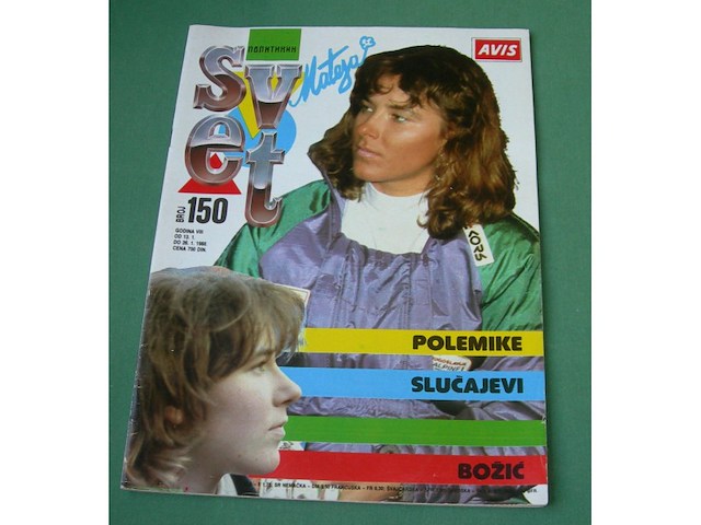 Politikin svet br. 150, 1988. - Mateja Svet