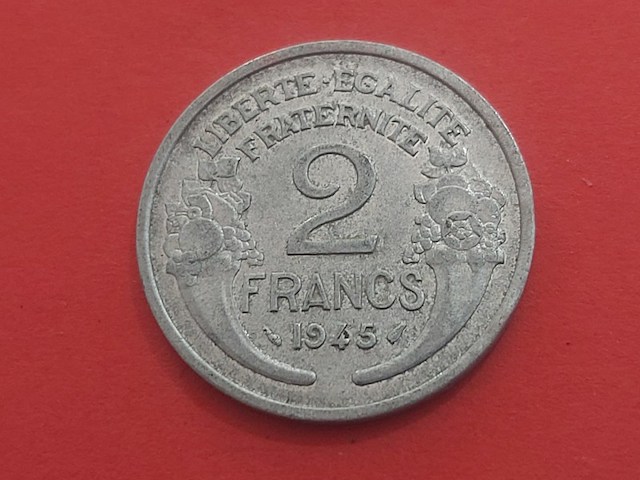 Francuska  - 2 francs 1945 god