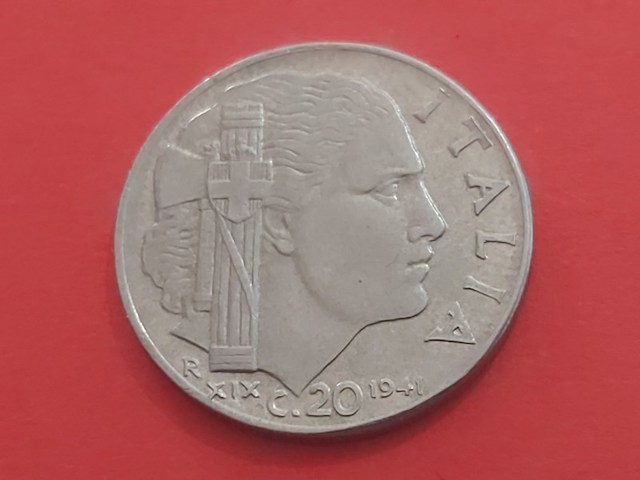 Italija  - 20 cent 1941 god