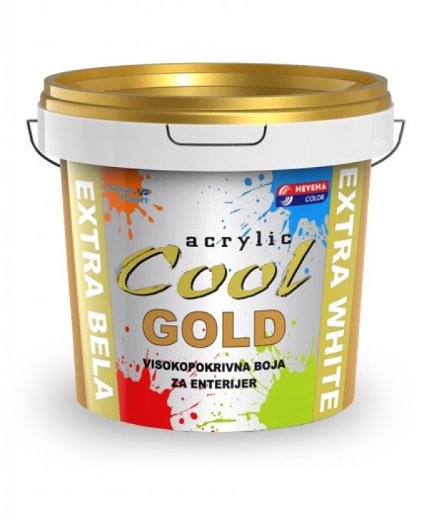 COOL-ACRILIC, 15KG, EXTRA BELA, GOLD VODOPERIVA