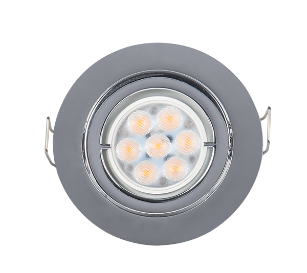 LED METALNA OKRUGLA SPOTLAMPA 6W 4000-4300K HROM