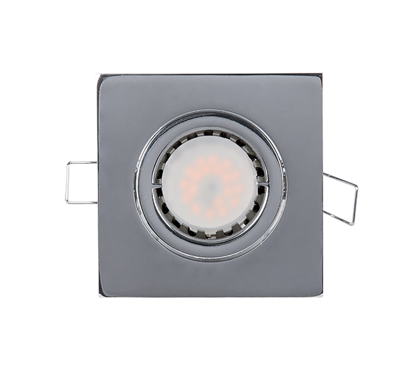 LED METALNA KVADRATNA SPOTLAMPA PAR 16 5.5W 4000-4300K SATIN NIKL