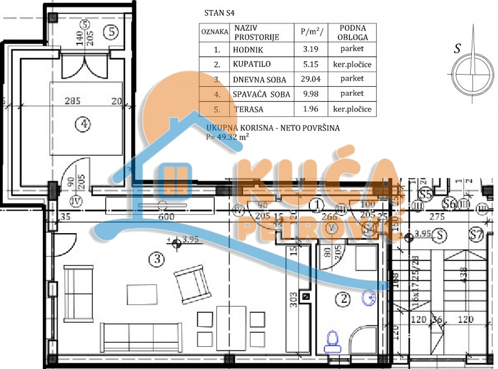 Stan u novogradnji, 49m2, preko puta hotela Tami Residence